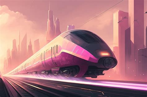 Premium Ai Image A Train With The Word Metro On The Front