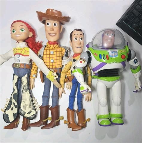Toy Story Talking Buzz Lightyear Woody X2 Jessie Bundle Disney Figure