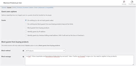 Restrict Maximum Products Per User For Woocommerce Wpfactory Plugins