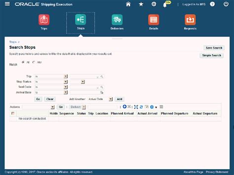 Oracle Shipping Execution Users Guide