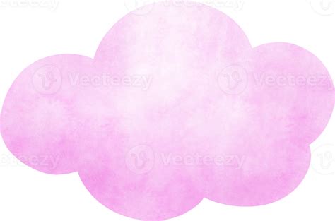 Rosado Acuarela Nube PNG