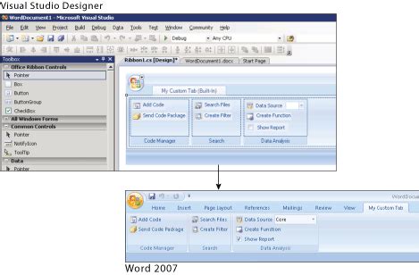 Office Ui New Vsto Features Help You Customize Word And Outlook Microsoft Learn