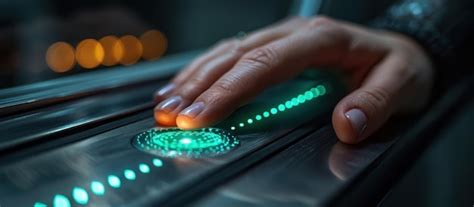 Fingerprint Scanner Technology Premium Ai Generated Image