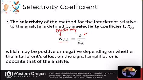 Ch312 Analytical Chemistry Chapter 3 Part 2 Accuracy Precision Sensitivity And Selectivity