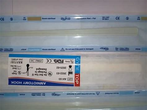 White Amniotomy Hook Amni Hook For Hospital Packaging Type