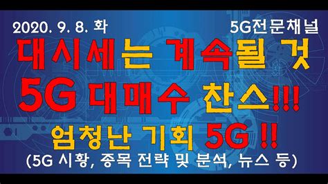 5g 단기조정 대시세는 계속된다 5g 전략 및 분석9 8 화 에이스테크 쏠리드 서진시스템 오이솔루션 다산네트웍스 케이엠더블유 이노와이어리스 에치