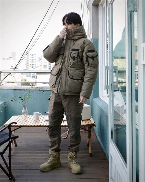 볼디스트 워크웨어 작업복 패딩 다이니마 구스다운 남자 고프코어 겨울 코디 추천 네이버 블로그