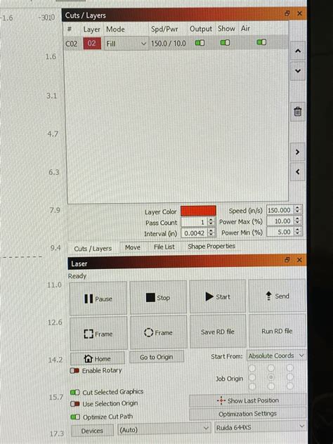 Moves Between Cuts Are Too Long Lightburn Software Questions Lightburn Software Forum