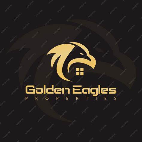 Premium Vector Golden Eagles Properties Creative Logo Design