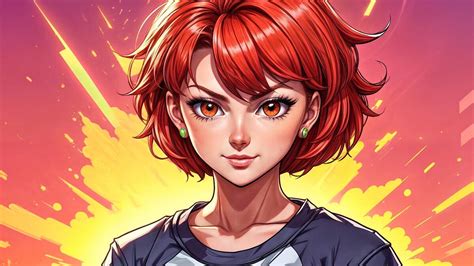 Портрет рыжеволосой девушки в зеленой майке на фоне гор · бесплатная фотография от Danastr