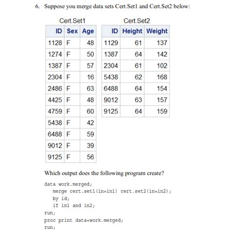 merge caution sas prep guide data merging question has errata