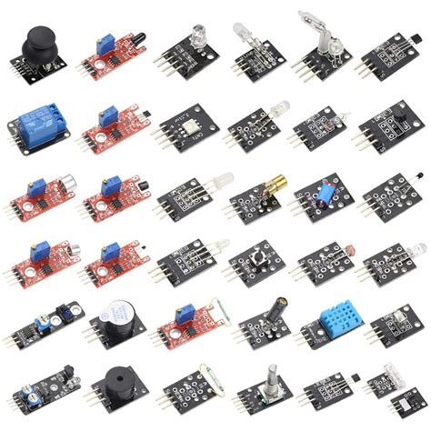 45 Sensor Assortment Kit 37 센서 키트 Arduino Raspberry Pi 센서 용 센서 스타터 키트 16 In 1 Robot Projects