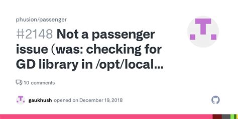 Not A Passenger Issue Was Checking For Gd Library In Optlocal
