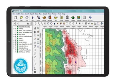 کارگاه آموزش نرم افزار AERMOD VIEW دانشگاه تهران آموزش رهیاران کیش تک rahyaranlms