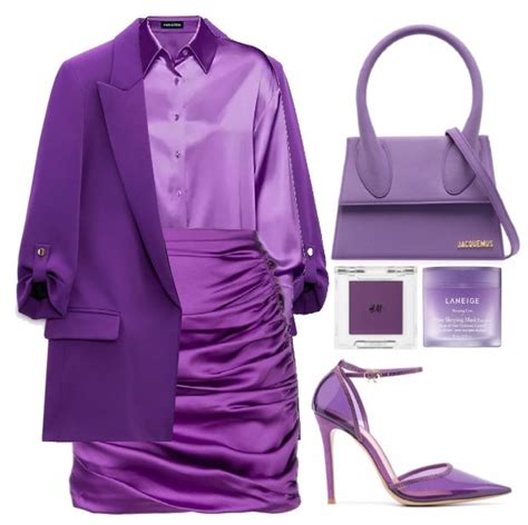 Purple Monochrome Outfit Shoplook Purple Monochrome Outfit