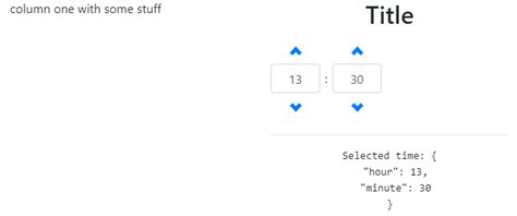 Angular How To Center Ngb Timepicker In A Col Nn Stack Overflow