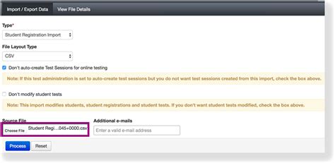 Import And Export Data