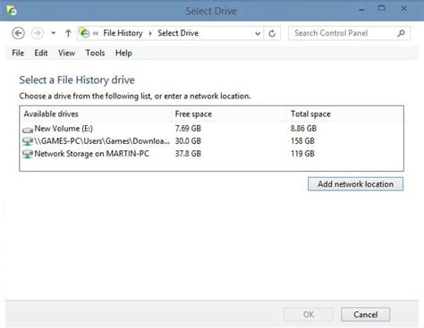 Windows 8 Use File History Without A Second Drive GHacks Tech News