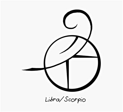 Libra Scorpio Cusp Symbol Tattoo