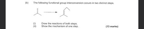 Solved B The Following Functional Group Interconversion
