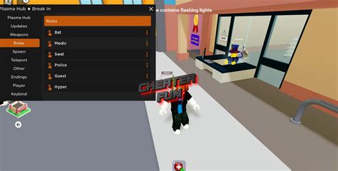Break In Roblox Script Weapons Teleports Spawn More
