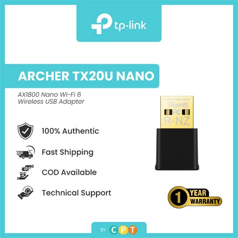 TP Link Archer TX20U Nano AX1800 Wi Fi 6 Wireless USB Adapter Shopee Philippines