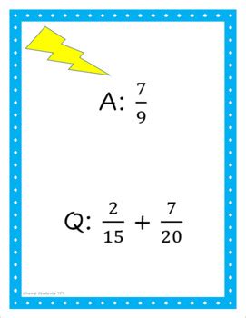 Adding Fractions Solve And Search Scavenger Hunt By Champ Babes