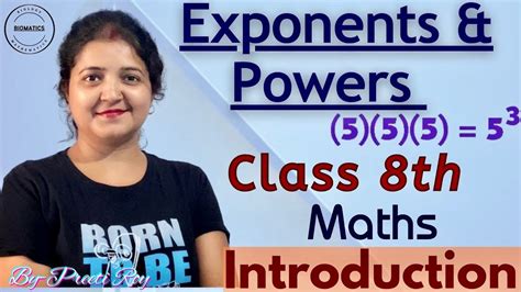 EXPONENTS AND POWERS Introduction Part 1 NCERT Class 8th Maths