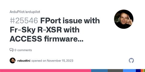Fport Issue With Fr Sky R Xsr With Access Firmware V218 But Not In