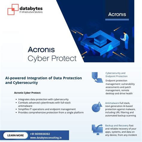 Acronis Cyber Protect Revolutionizing Data Protection Databytes Consulting Tech