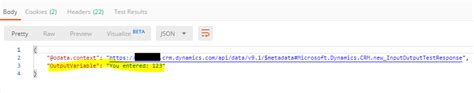 Sending An Input Variable And Getting An Output Variable From A Web Api