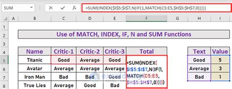 how to assign value to text and sum in excel 2 easy methods