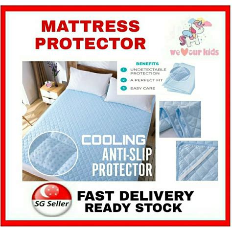 High End Queen Size Cooling Mattress Protector Topper Shopee Singapore