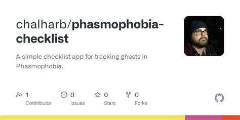 Github Chalharbphasmophobia Checklist A Simple Checklist App For Tracking Ghosts In