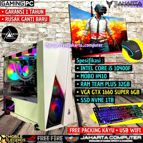 Jual Pc Gaming Fullset I Cpu Gaming Komputer Pc Rakitan Vga Gtx Gb Ram Gb Ssd Gb