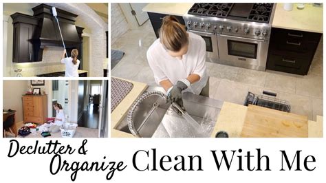 Clean With Me Declutter And Organize Speed Cleaning Motivation Youtube