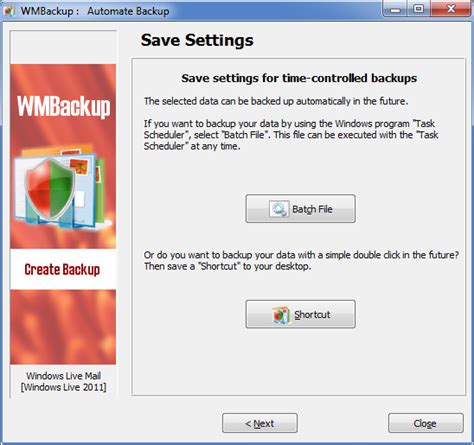 Wmbackup Data Backup Windows Mail And Windows Live Mail