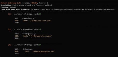 swagger scan findings are shown multiple times · issue 6484 · checkmarx kics · github