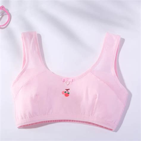 Gongzhuniuniu хлопковый стеганый бюстгальтер для девочек 8 14 лет с классным сетчатым дизайном