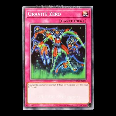 Carte Yu Gi Oh Ioc Fr053 Gravité Zéro Cdiscount Jeux Jouets