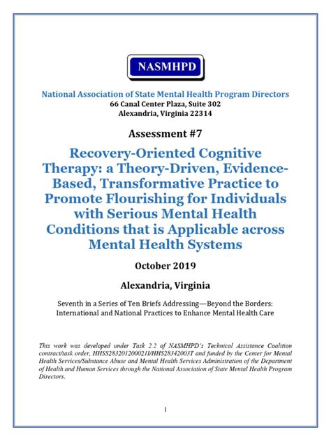 Recovery Oriented Cognitive Therapy Pdf Schizophrenia Mental Disorder