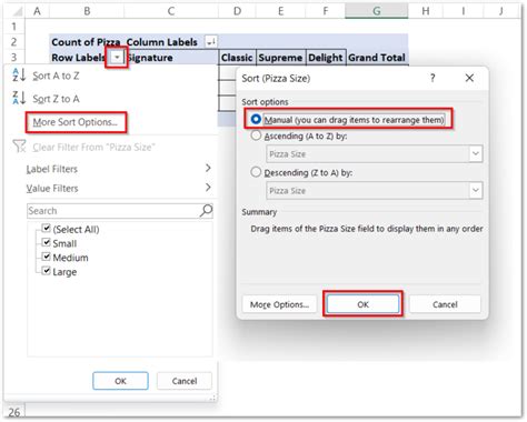 How To Sort Pivot Table Manually Excel Unlocked