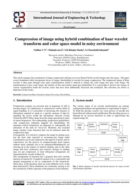 PDF Compression Of Image Using Hybrid Combination Of Haar Wavelet Transform And Color Space