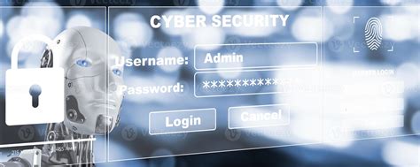 Robot Working With Digital Display Internet Connection Controlled By Ai Robot Humanoid And