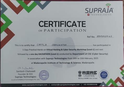 Cybersecurity Ethicalhacking Hackathon Learning Technology Cybersec Sravanthi Chitla