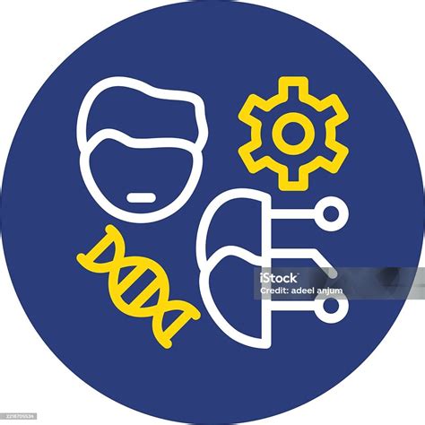 Evolutionary Algorithm Dual Line Circle Icon Stock Illustration Download Image Now