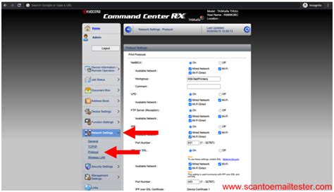 Kyocera How To Setup Scan To Email