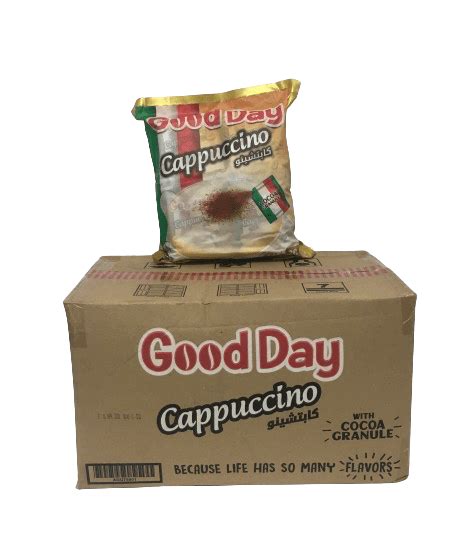 مارینا اروند کاپوچینو گود دی عمده اصلی کارتن 6 بسته 30 عددی Good Day Cappuccino