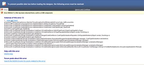 C Error When Opening A Form In The Designer Stack Overflow