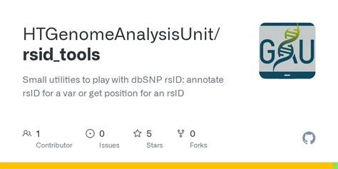 GitHub HTGenomeAnalysisUnit Rsid Tools Small Utilities To Play With
